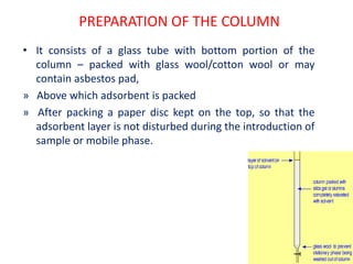 Colunm chromatography | PPT | Chemistry | Science