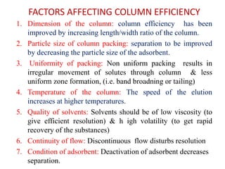 Colunm chromatography | PPT
