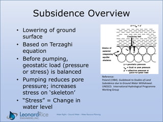 Comparison of One and Three Dimensional MODFLOW Subsidence Results | PPTX
