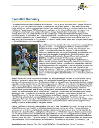 SpreadOffense.com - Executive Summary 2010 | PDF