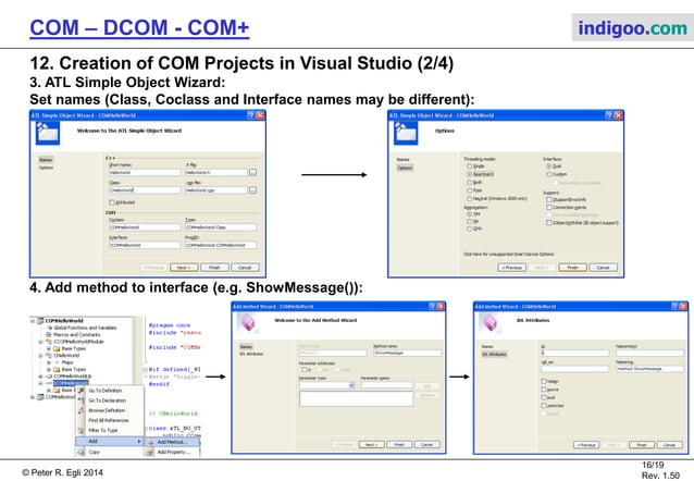 Component Object Model (COM, DCOM, COM+)