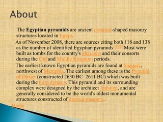Egyptian Pyramids By Ardhendu | PPTX