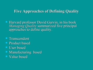 Total quality management | PPT