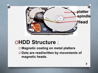 Difference between HDD & SSD | PPTX
