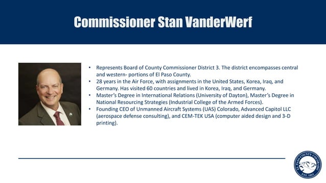 Com. VanderWerf Presentation | PPT