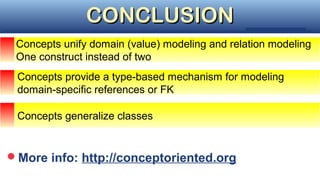Concept-oriented model: unifying domain and relation modeling | PPT