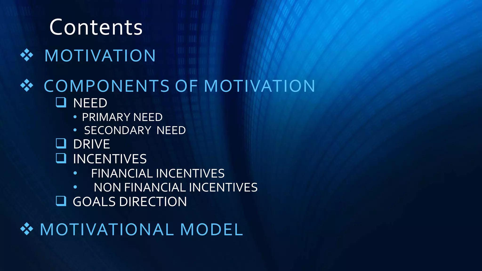 Components of motivation | PPTX