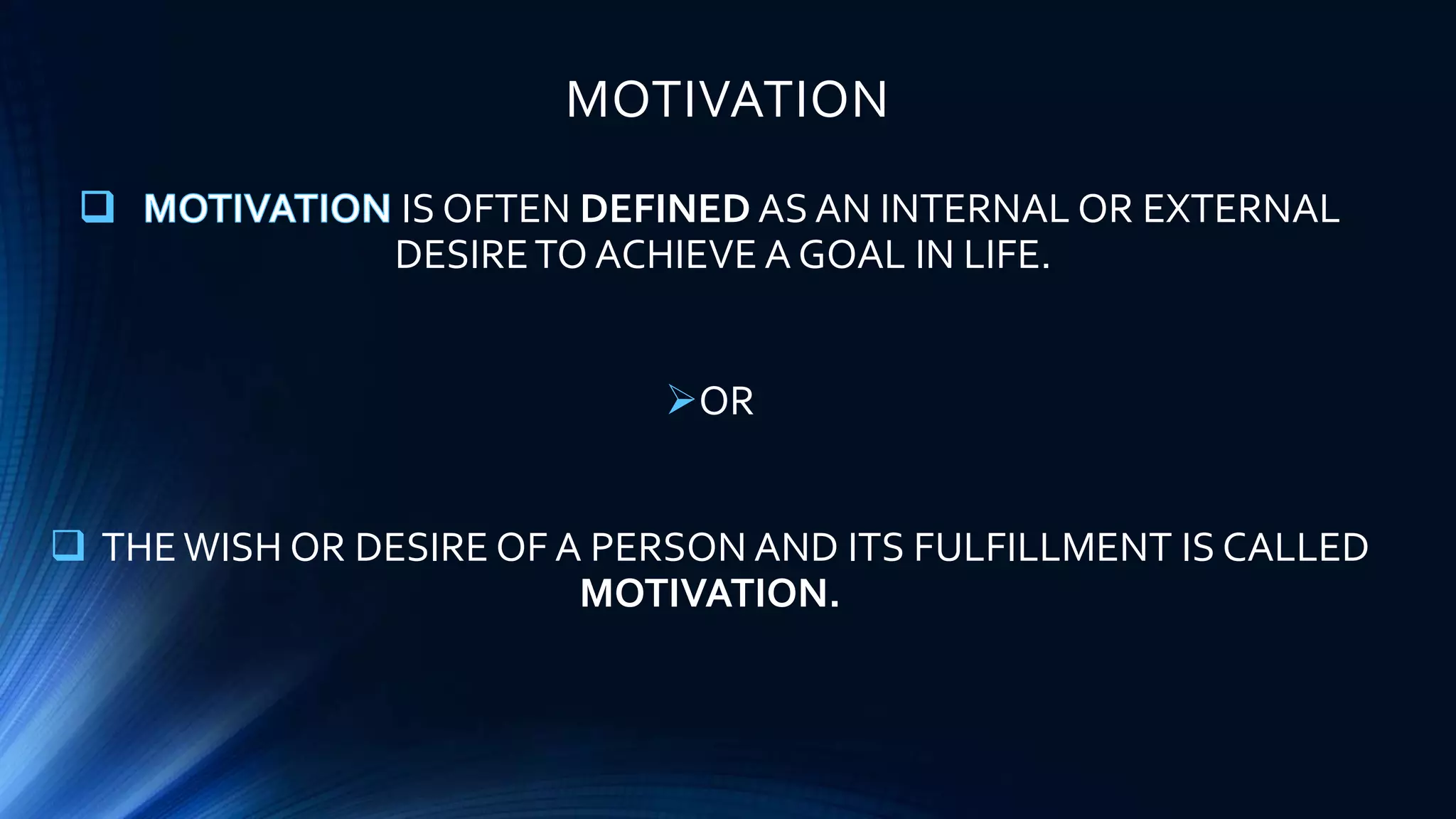 Components of motivation | PPTX