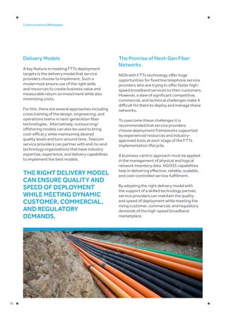 Overcoming Challenges in FTTx Deployment- whitepager - Cyient | PDF