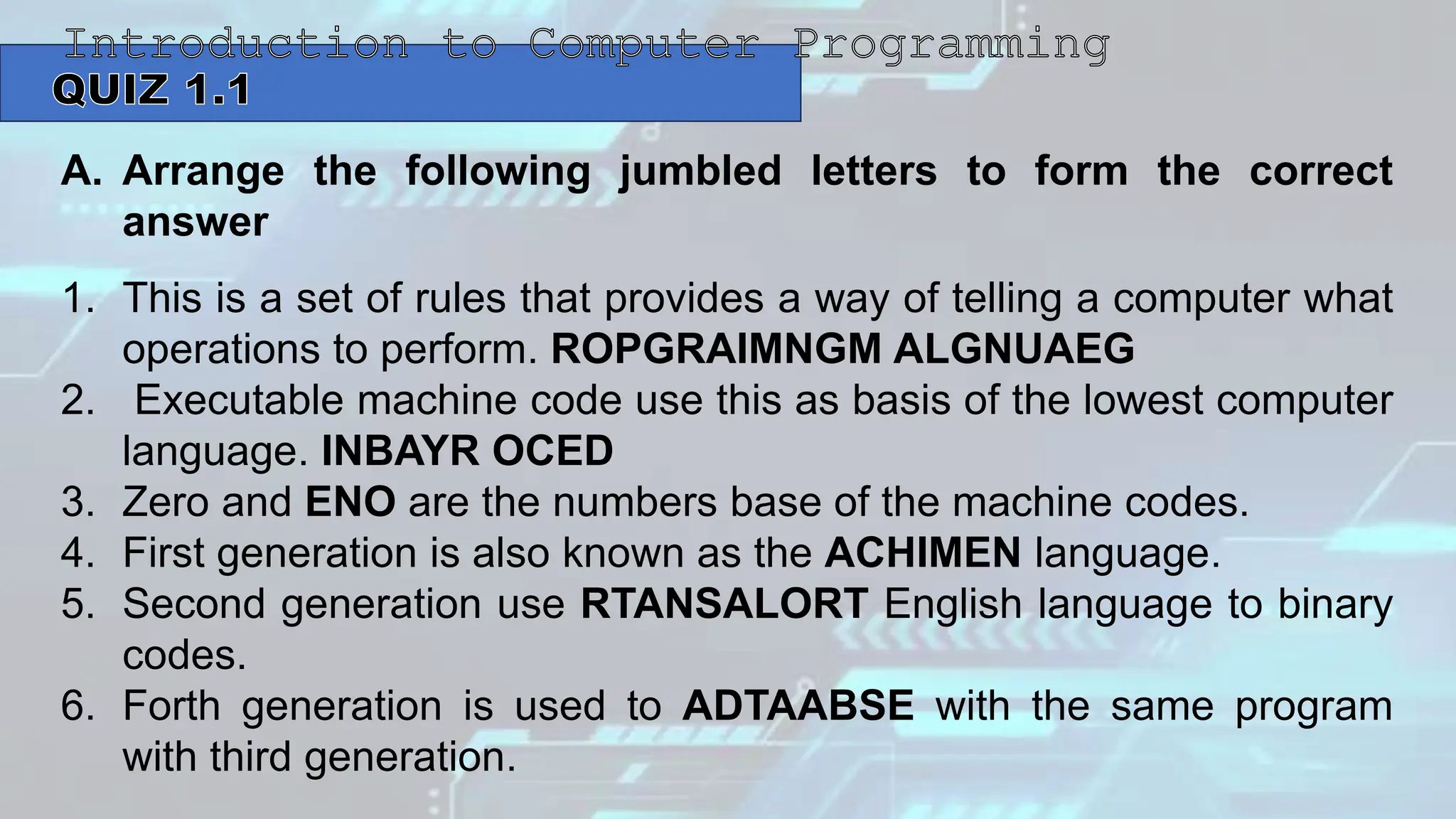 COMPUTER 10 QUARTER 1 LESSON 1 K12 LESSON | PPTX