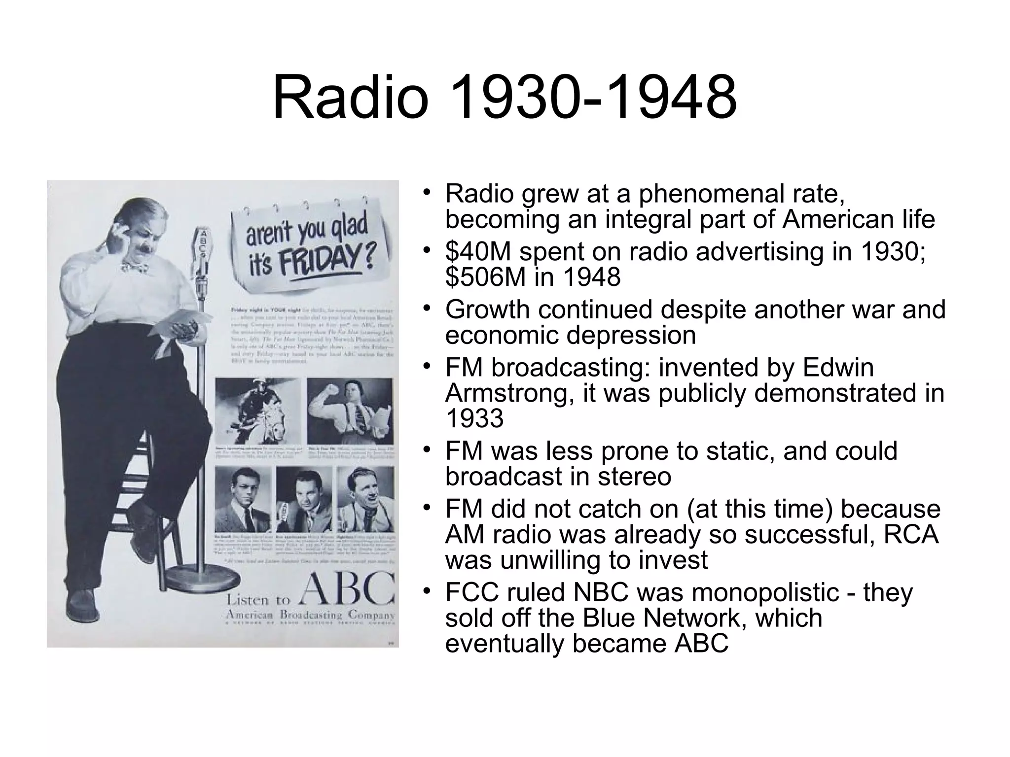 COM 110: Chapter 1 -- History of Broadcast Media | PPT