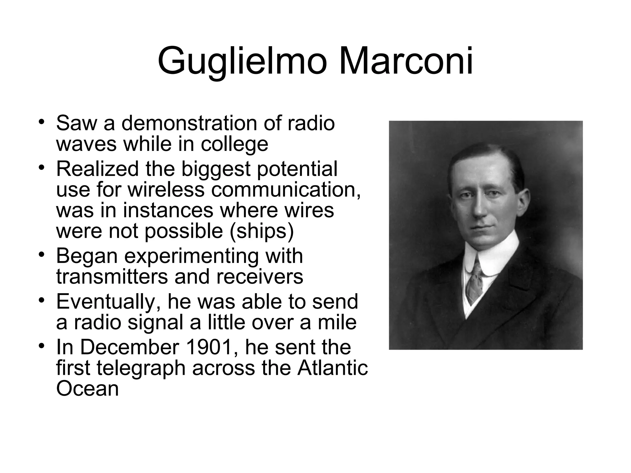 COM 110: Chapter 1 -- History of Broadcast Media | PPT | Technology ...