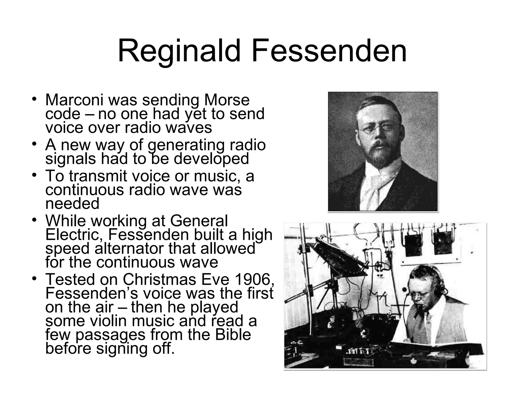 COM 110: Chapter 1 -- History of Broadcast Media | PPT | Technology ...