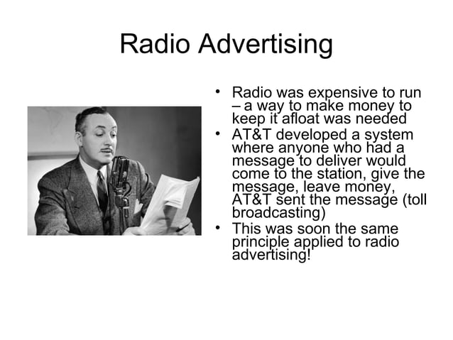 COM 110: Chapter 1 -- History of Broadcast Media | PPT | Technology ...