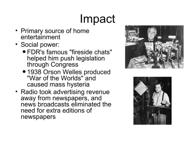 COM 110: Chapter 1 -- History of Broadcast Media | PPT | Technology ...