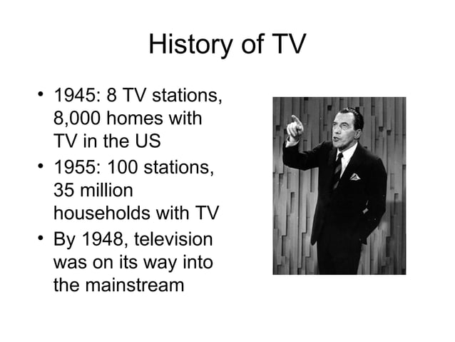 COM 110: Chapter 1 -- History of Broadcast Media | PPT | Technology ...