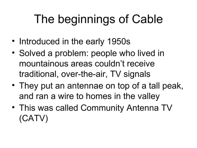 COM 110: Chapter 1 -- History of Broadcast Media | PPT | Technology ...