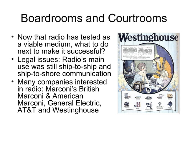 COM 110: Chapter 1 -- History of Broadcast Media | PPT | Technology ...