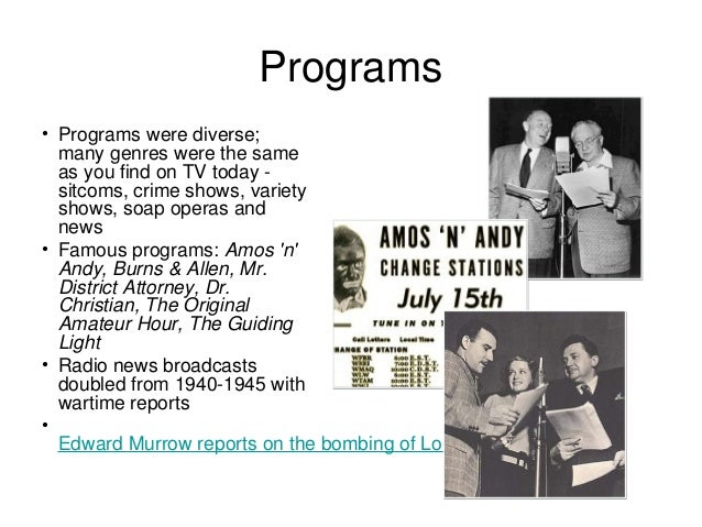 COM 110: Chapter 1 -- History of Broadcast Media