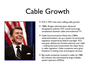 COM 110 | Chapter 2: History of Cable, Home Video, ad the Internet | PPT
