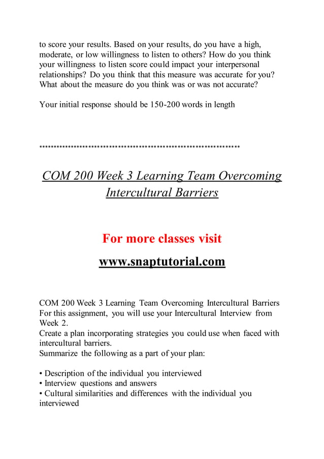 Com 200 Education Organization -- snaptutorial.com