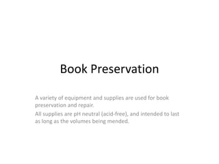 Preservation | PPTX