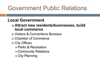 COM 205 Government & Global Public Relations | PPTX