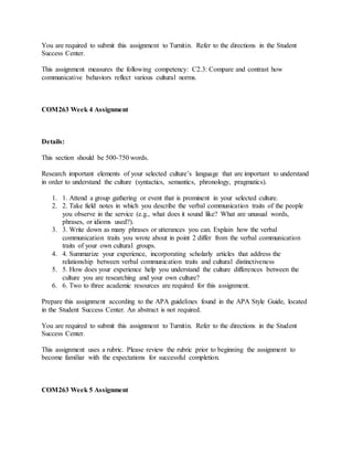 Com 263 full course | DOCX