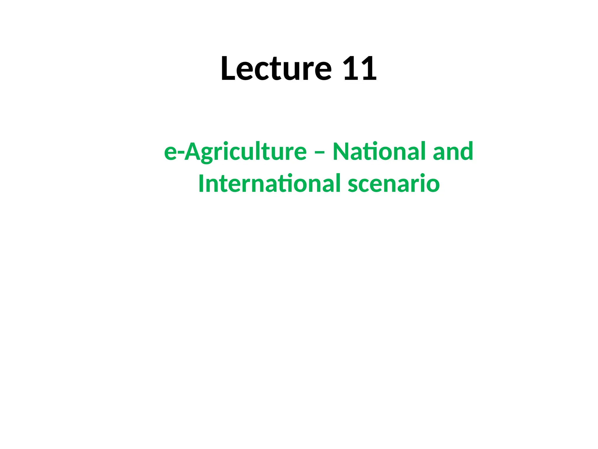 COM 311 - E-Agriculture - PPT 1 - Agri Junction.pptx