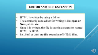 COM 311 LECTURE - 3.pptx | Web Design and HTML | Internet