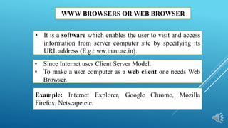 COM 311 LECTURE - 3.pptx | Web Design and HTML | Internet