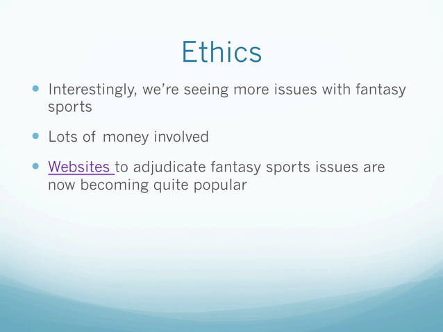 Reading 1-1: Ethics in Sports Communication | PPT