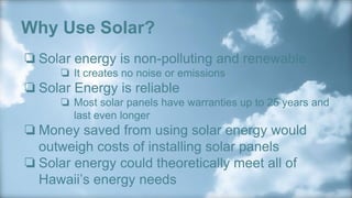 Com 344 final project presentation renewable energy in hi | PPT