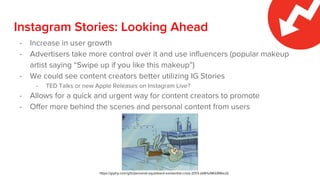 COM400 Media Landscape Analysis: Instagram Stories | PPT