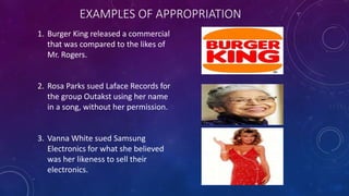 Com 530 7-1- presentation- false light and appropriation (1) | PPTX | Law