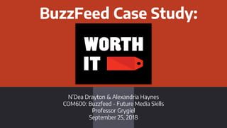 BuzzFeed: Worth it Case Study | PPTX | Factual | Genres
