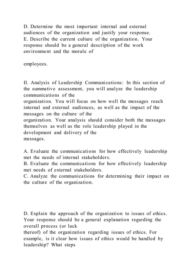 COM 600 Final Project Guidelines and Rubric Overview | PDF