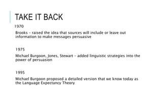 Transactional Model of Stress and Coping & Language Expectancy Theory ...
