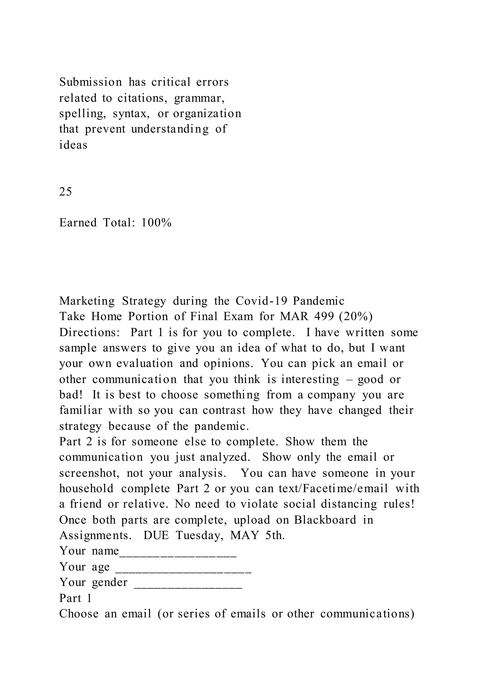 COM 657 Short Paper Rubric Overview Six short paper | PDF