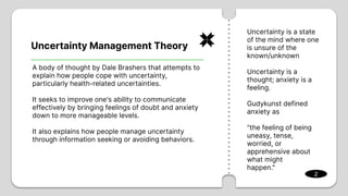Uncertainty Management Theory | PDF