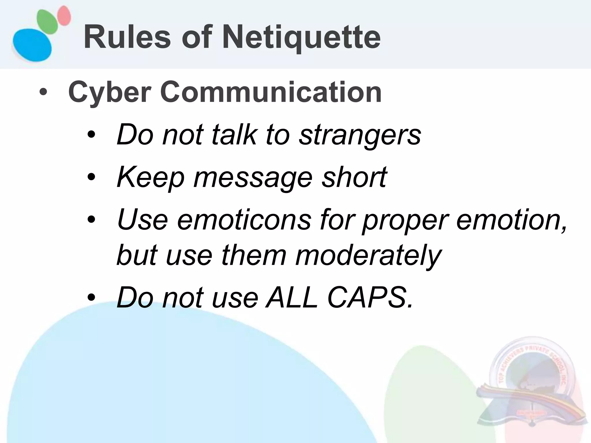 Com 6 u1 L2 Observing netiquette | PPTX