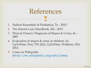 Pediatric Coma | PPT