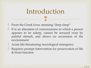 Pediatric Coma | PPT