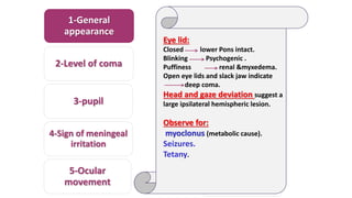 approach to comatose patient | PPT