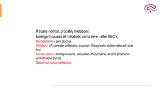 approach to comatose patient | PPT