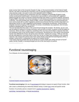 Coma consciousness | DOCX