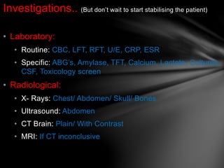 Definitions, and approach to Coma | PPTX