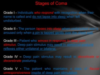 Definitions, and approach to Coma | PPTX