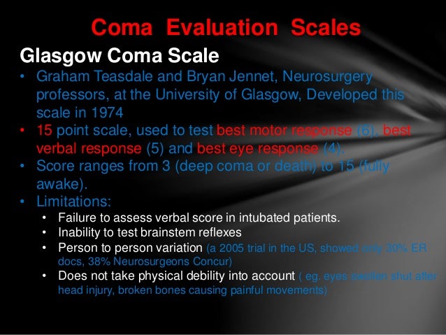 Definitions, and approach to Coma