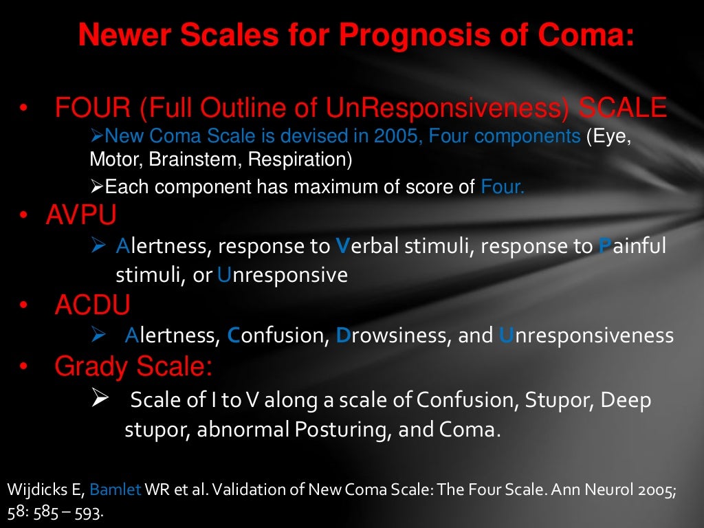 Definitions, and approach to Coma